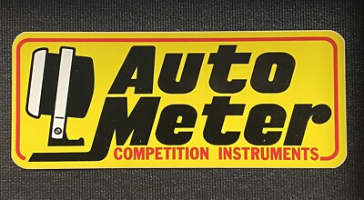 AUTO-METER Instruments Lrg Size Decal ~ Vintage NASCAR NHRA Stickers ...