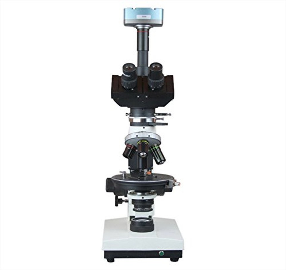 Radical Professional Polarizing Microscope w Gypsum Mica Quartz Plates ...