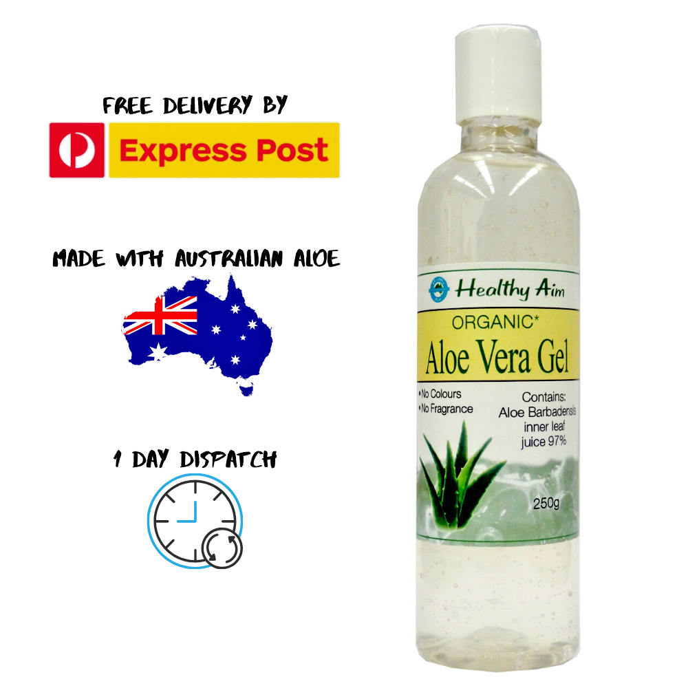 Australian ALOE VERA GEL 250g Certified Organic Skin DIY Ingredient ...