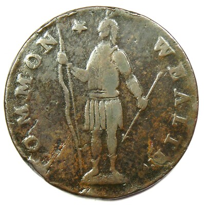 1788 Massachusetts Cent Colonial Copper Coin 1C - Rare Early Colonial ...