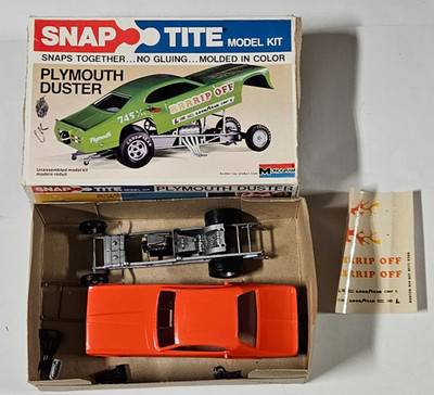 Monogram Snap Tite Plymouth Duster Funny Car Model Kit NO INSTRUCTIONS ...