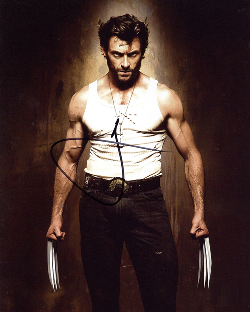 HUGH JACKMAN SIGNED REPRINT AUTOGRAPH ACTOR WOLVERINE MARVEL 8"x10 ...