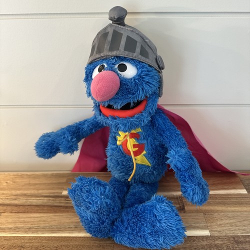 3U) Hasbro Sesame Street Talking Super Grover Plush Toy Works Tested | eBay