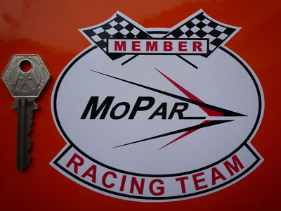 MOPAR Racing Team Member Chrysler Sticker 120mm Classic Car Race DODGE ...