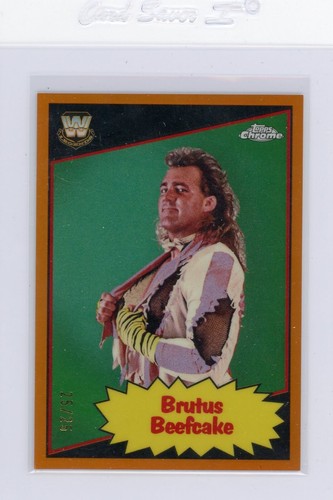 2025 Topps Chrome WWE BRUTUS BEEFCAKE Topps 1985 Orange Refractor /25 ...