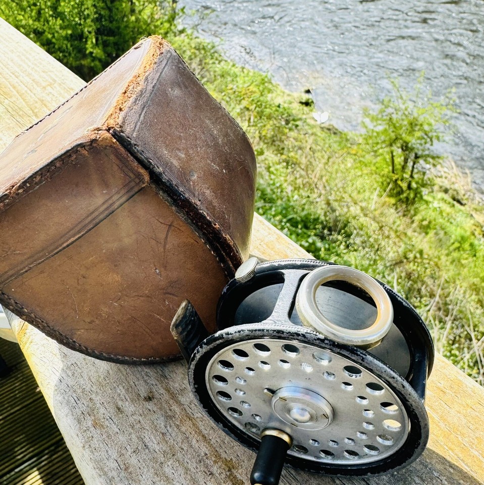 Rare Vintage Hardy 3 inch The St George Fly Reel with Agate line Guide ...