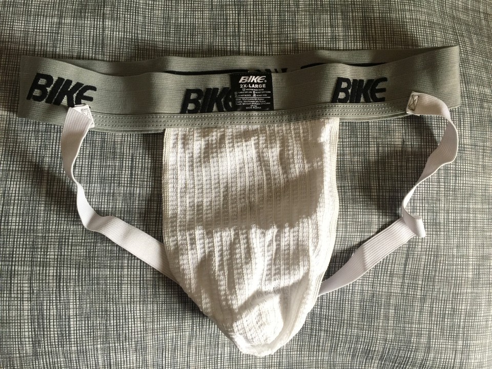 🍆🍑VINTAGE BIKE MENS 2" JOCK STRAP ATHLETIC SUPPORTER FITS 34" 36" 38 ...