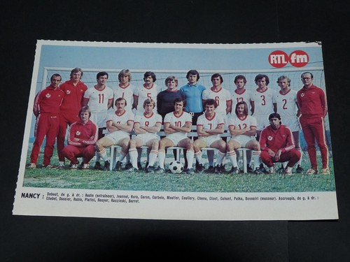 CLIPPING POSTER FOOTBALL 1976-1977 AS NANCY LORRAINE ASNL PLATINI ...