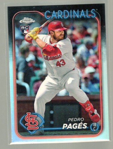 2024 Topps Chrome Update Pedro Pages USC29 Rookie St. Louis Cardinals ...