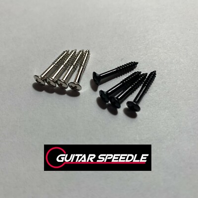 Guitar Pickup Mounting Screws Black Chrome Or Gold Humbucker Ring Style ...