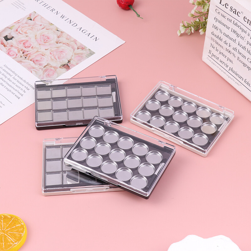 1Pc Magnetic Cosmetics Palette DIY Makeup Box With 15Grids Iron Plate ...