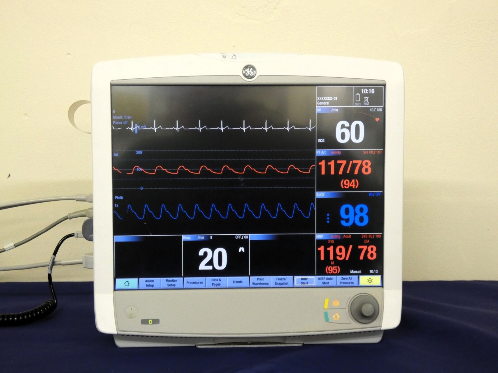 GE B650 Patient Monitor with PDM, Patient Ready -ECG-NIBP-SPO2-Biomed ...