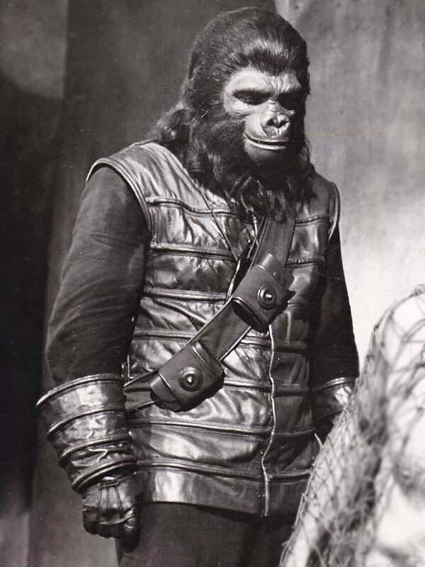 Handmade Planet of the Apes Gorilla Soldier Costume Black Leather ...