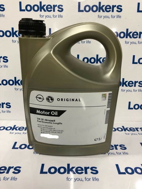 Vauxhall GM Dexos 2 5W-30 Fully Synthetic Engine Oil - 5 Litres for ...