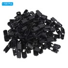 Zipper Pull Cord Ends, 100 Pack Zip Clip Buckle Rope End Lock 21mm ...