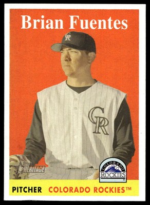 Brian Fuentes 2007 Topps Heritage 427 Colorado Rockies Baseball Card | eBay