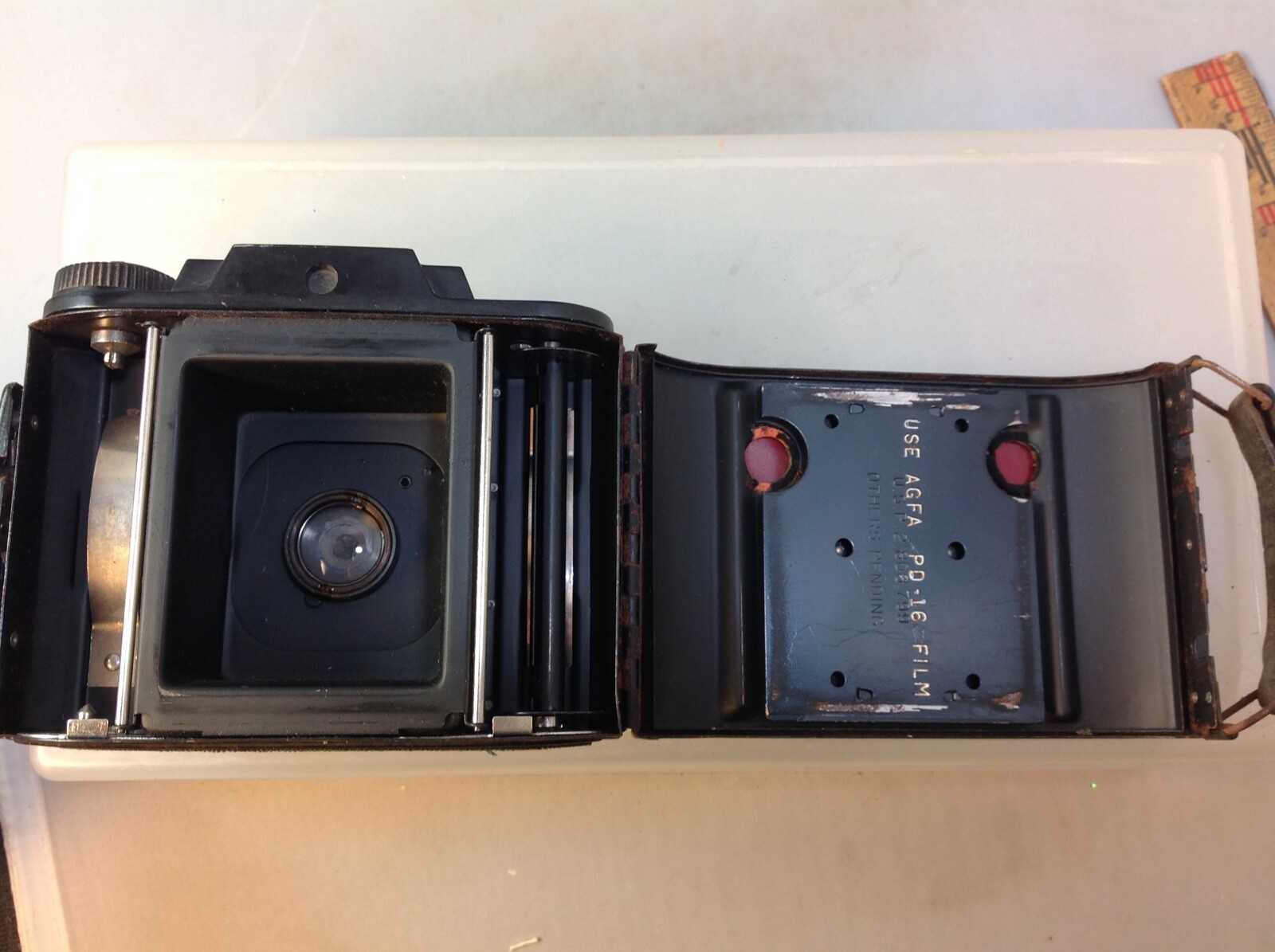 Vintage Agfa-Ansco PD16 Clipper Camera Double Lens Side Strap Manual ...