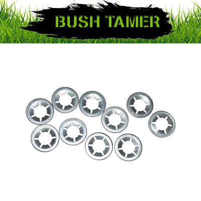 10 x Lawn Mower Wheel Retaining Push Speed Clips Suits Honda Rover ...