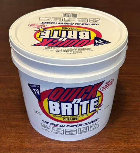 Quick N Brite Concentrated Cleaner 5.17 Liters Pail Paste All Purpose ...