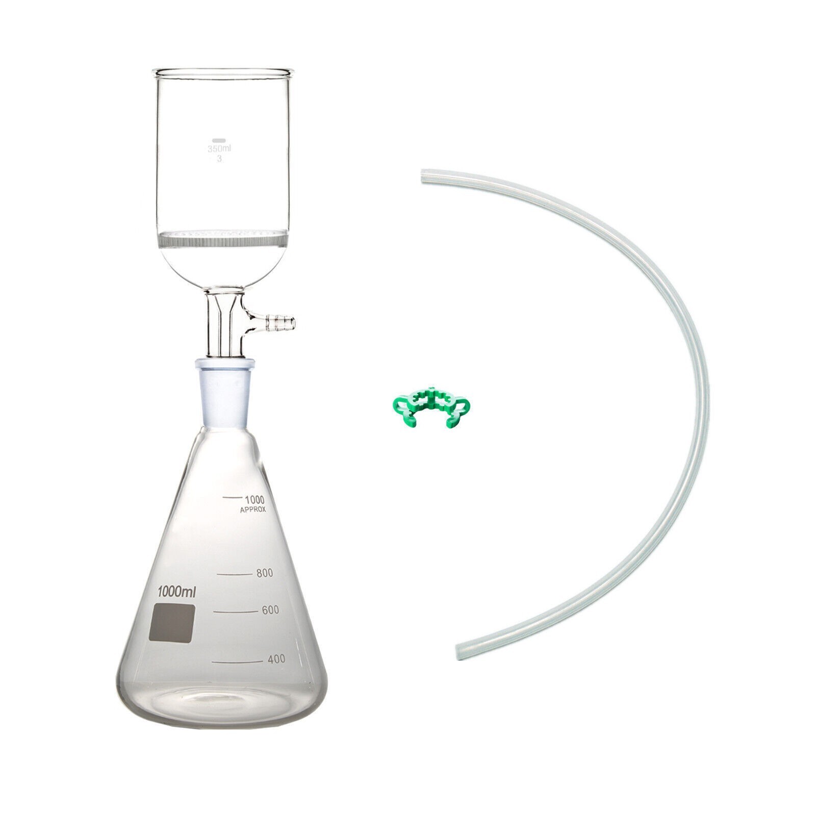 1000ml Lab Suction Filtration Kit 350ml 70mm Pore Buchner Funnel 1 ...