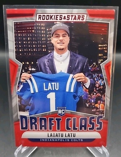 2024 Rookies & Stars Laiatu Latu Red Draft Class Colts Rookie # DC-LAU | eBay