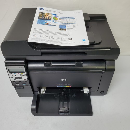 HP LaserJet 100 Color MFP M175NW Printer All-In-One LOW USE 900 Pgs W ...
