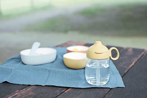 Kinto 26450 Bonbo Straw Mug Blue Gray 9.2 fl oz (260 ml) For Baby and ...