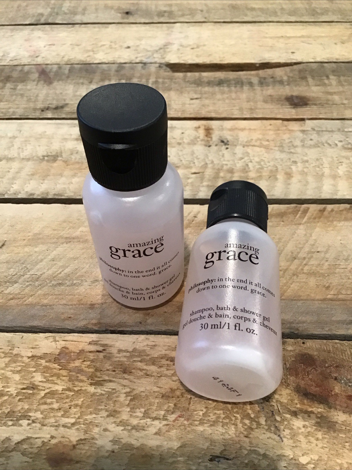 NEW 2-Pc Philosophy Amazing Grace Shampoo, Bath, & Shower Gel Travel 60 ...
