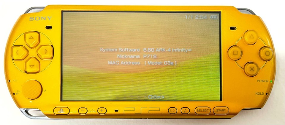 PSP 3000 Bright Yellow / New Battery / Genuine Sony Charger / Region ...