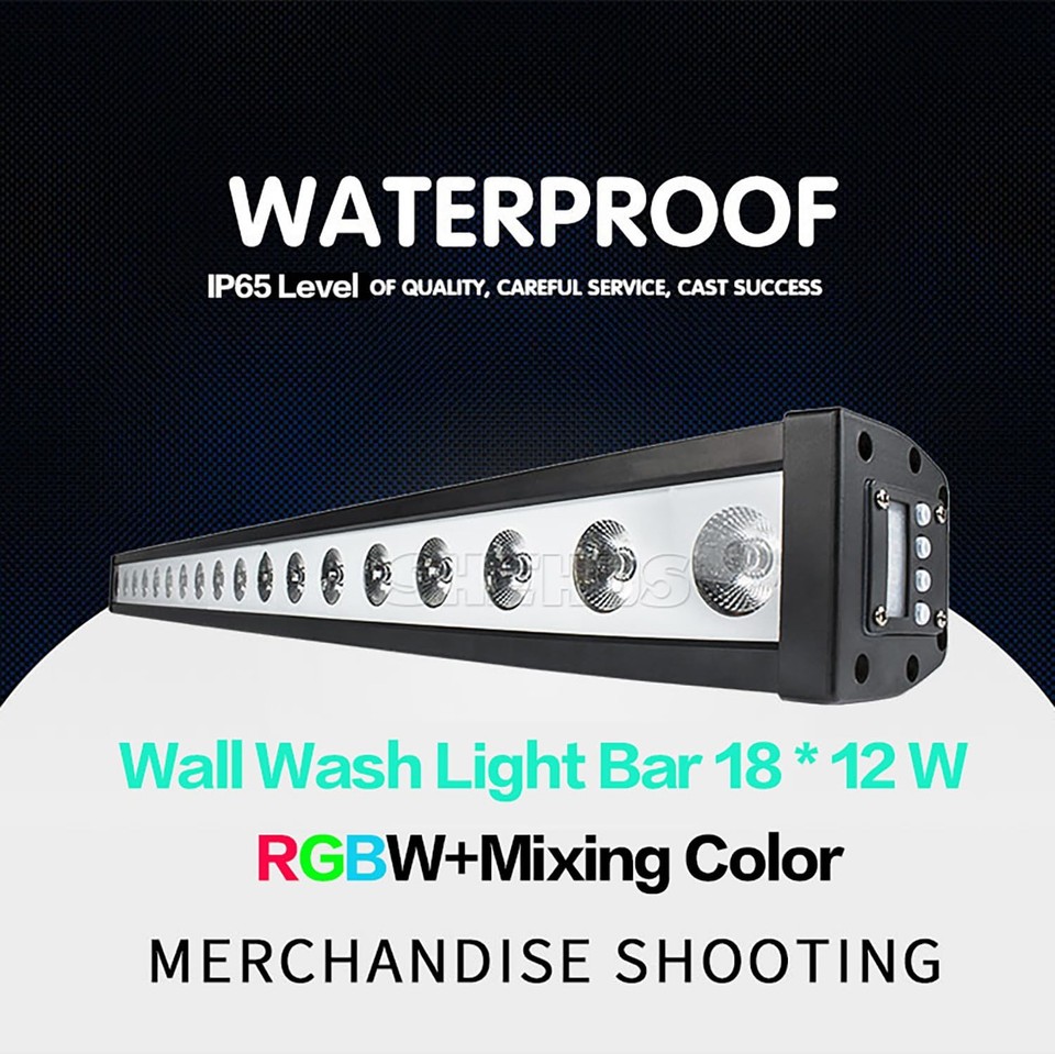 Wall Wash Light Bar/Strip IP65 Waterproof LED 18x12W RGBW 4IN1 Stage ...