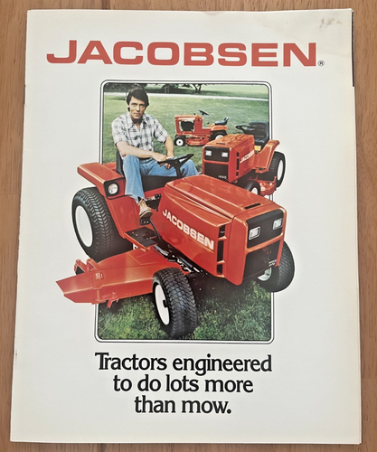 Jacobsen Manf Co 1000 1200 1250 1450 1650 tractor 1978 brochure Racine ...
