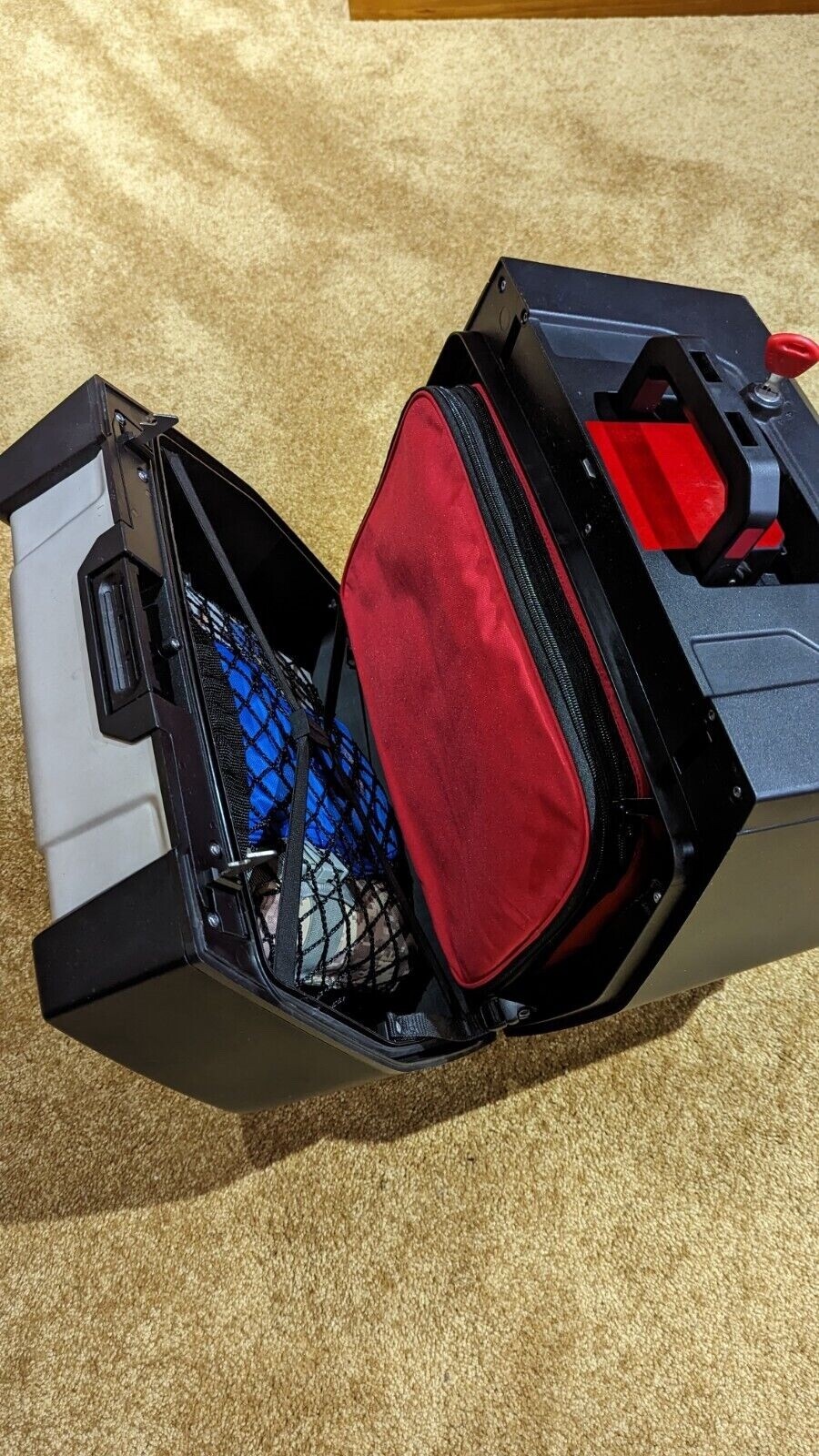 Top Box Inner Liner Luggage Bag for Triumph Tiger 800/800XC (Red ...