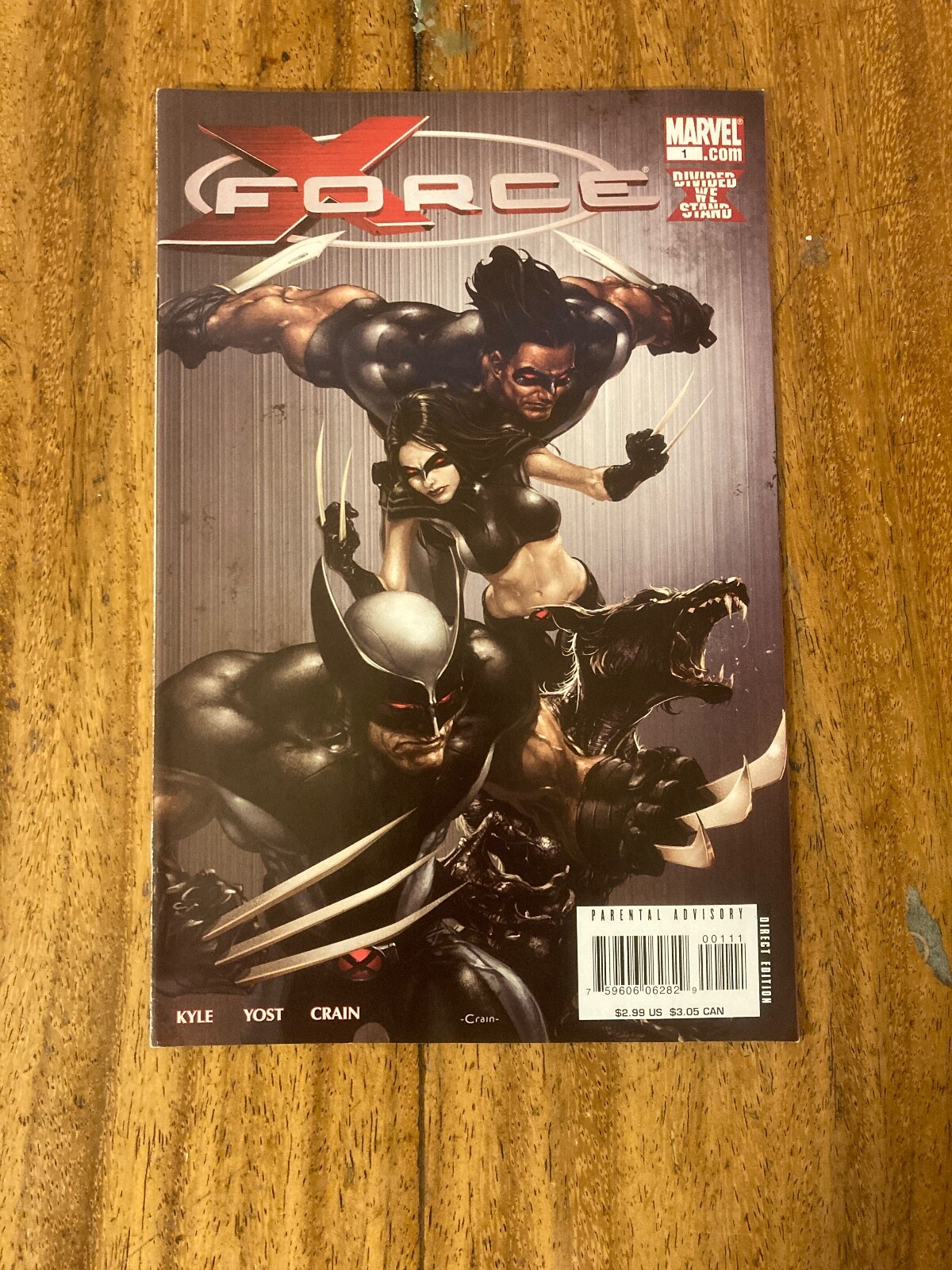 X-FORCE - Issue #1, - 2008 - Marvel Comics - Kyle Yost Crain - Divided ...