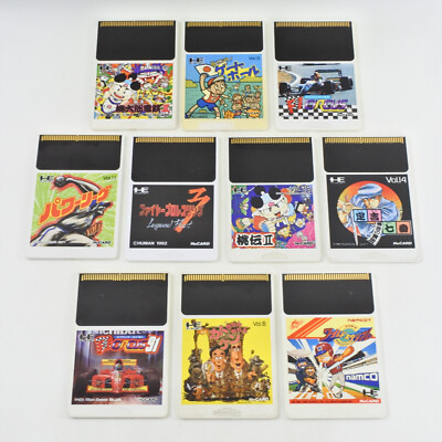 Lot of 10 PC Engine Hu Card Only - Tested - Ref 3200 Grafx | eBay