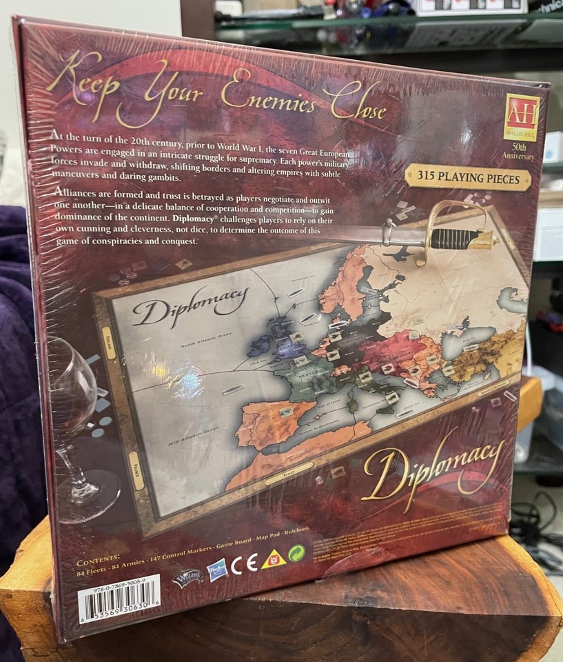 Avalon Hill Diplomacy Cooperative Strategy Board Game, New Sealed | eBay