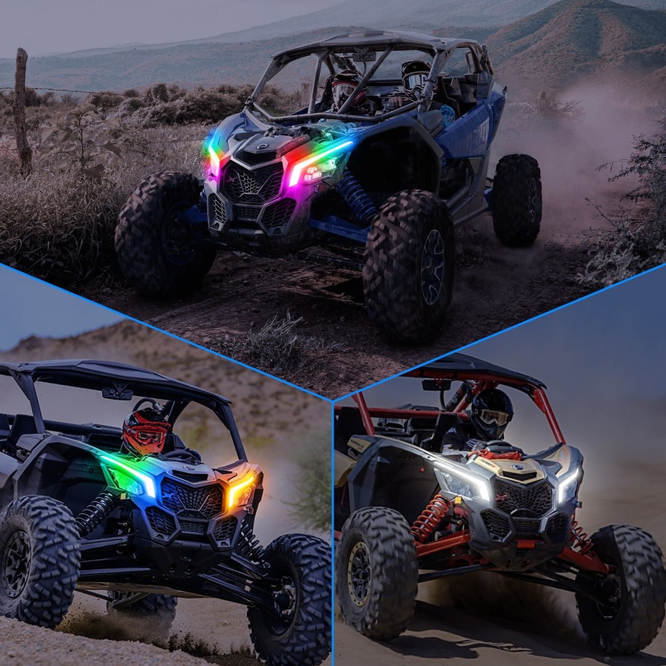 RGB LED Fang Accent Light For Can Am Maverick X3 XDS XRS Max Turbo R ...