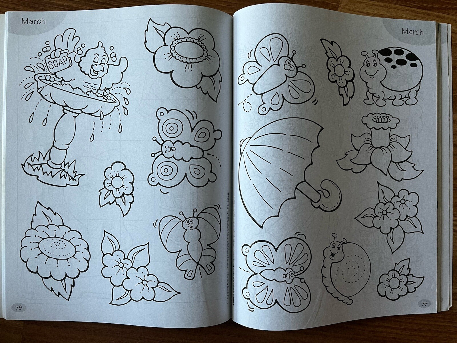 Month By Month Clip art With CD- More Than 1000 Colour And Blackline ...