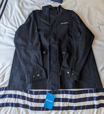 Columbia Men's Canvas Full Zip Jacket Black New w/ Tags XXL | eBay