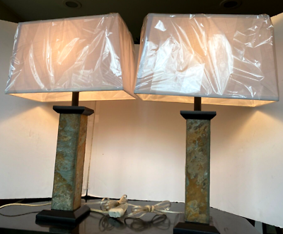 Vintage Greenstone Lamp Cawston Solid Copper Verdigris Patina