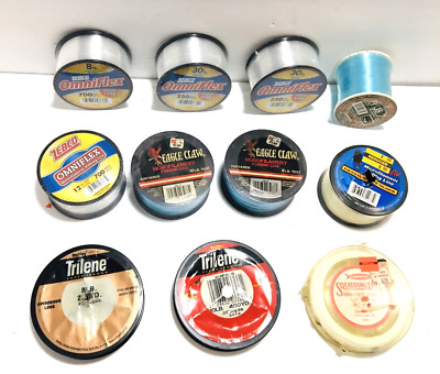 VTG NOS (Lot of 10) NEW Lot Fishing Line Spools Eagle Claw OmniFlex ...