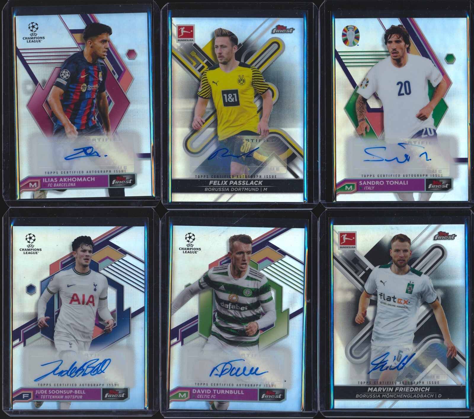 ASSORTED LOT x6 2022-2023 Topps Finest Refractor Autographs WM18 | eBay