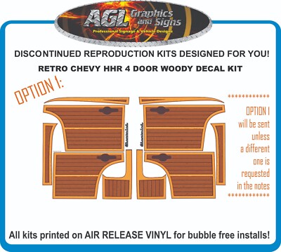 Chevrolet HHR Retro Woody Woodgrain Graphics Kit , 4 Door or 2 Door ...
