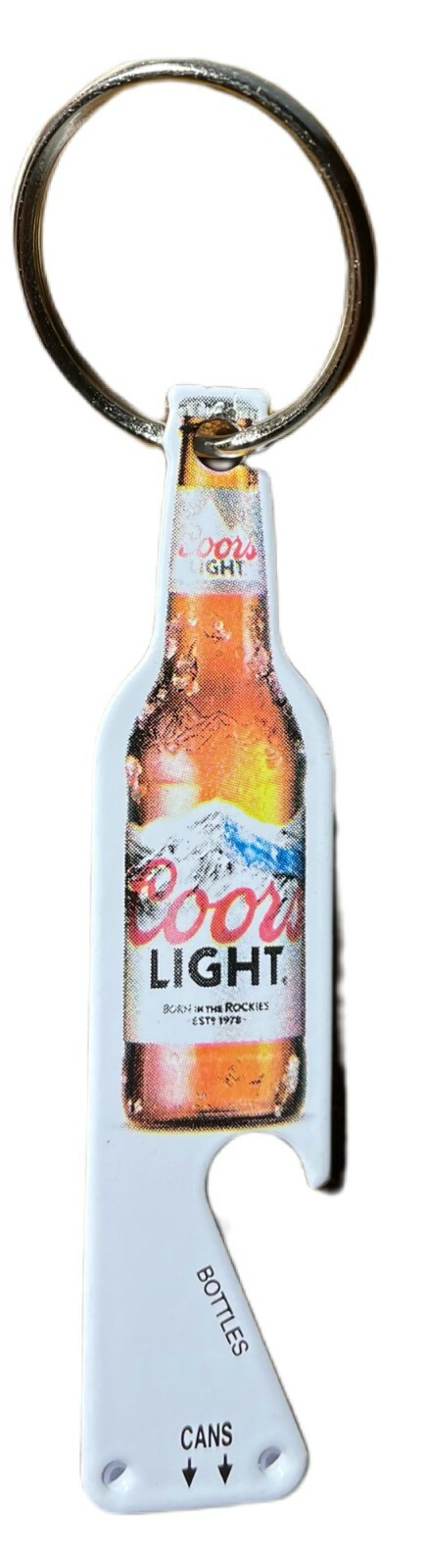 Coors Light Metal Bottle Opener Keychain - New / NOS & Free Shipping | eBay