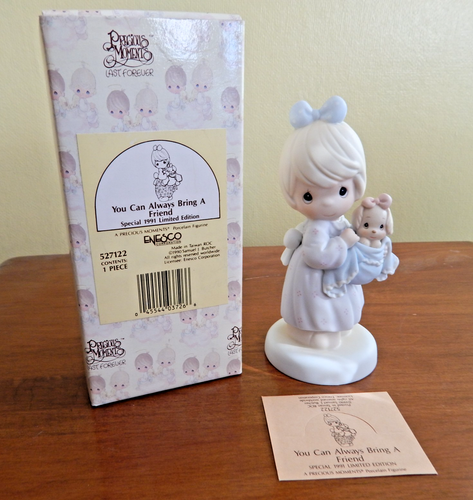 1991 Precious Moments "527122" "You Can Always Bring A Friend" Ltd Ed ...