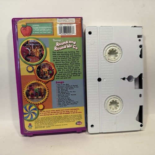 Barney : Barney's Round And Round We Go (VHS, 2002) Purple Dinosaur ...