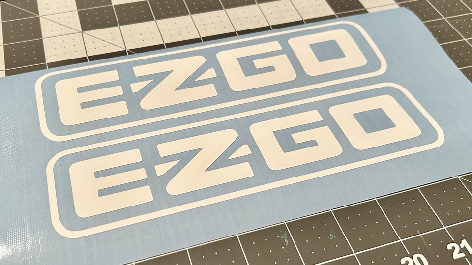 x2 EZGO Golf Cart Decals, EZGO Stickers, Pick Style and Color! Outdoor ...
