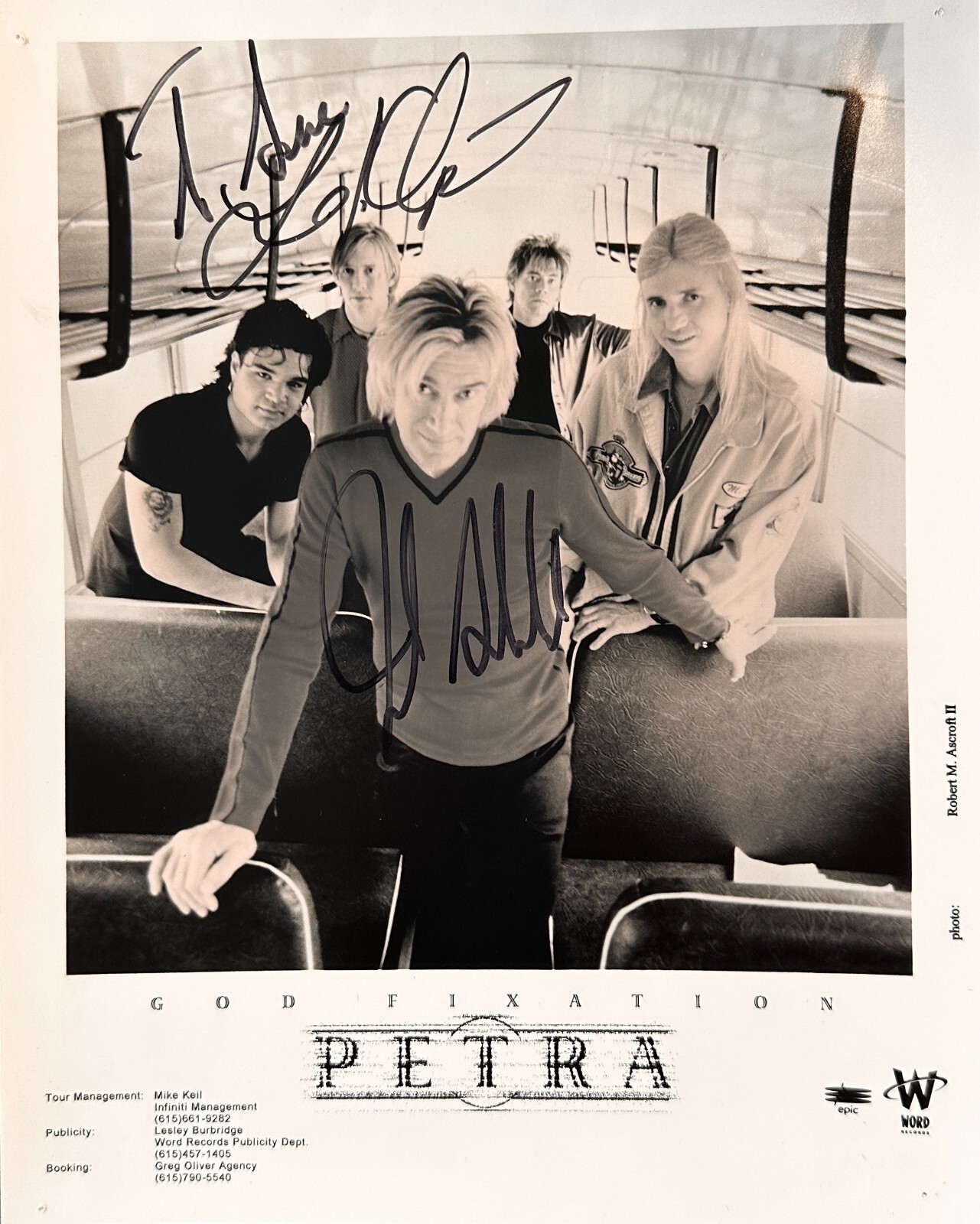 Vintage Petra Band Signed Autographed Press Release Photo 8x10 | eBay