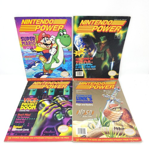 Nintendo Power Lot Of 4 Magazines Vol 24 28 34 50 With Posters And Reg ...