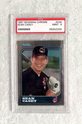 1997 Bowman Chrome Sean Casey Rookie Card #245 ~ PSA Graded 9 Mint | eBay