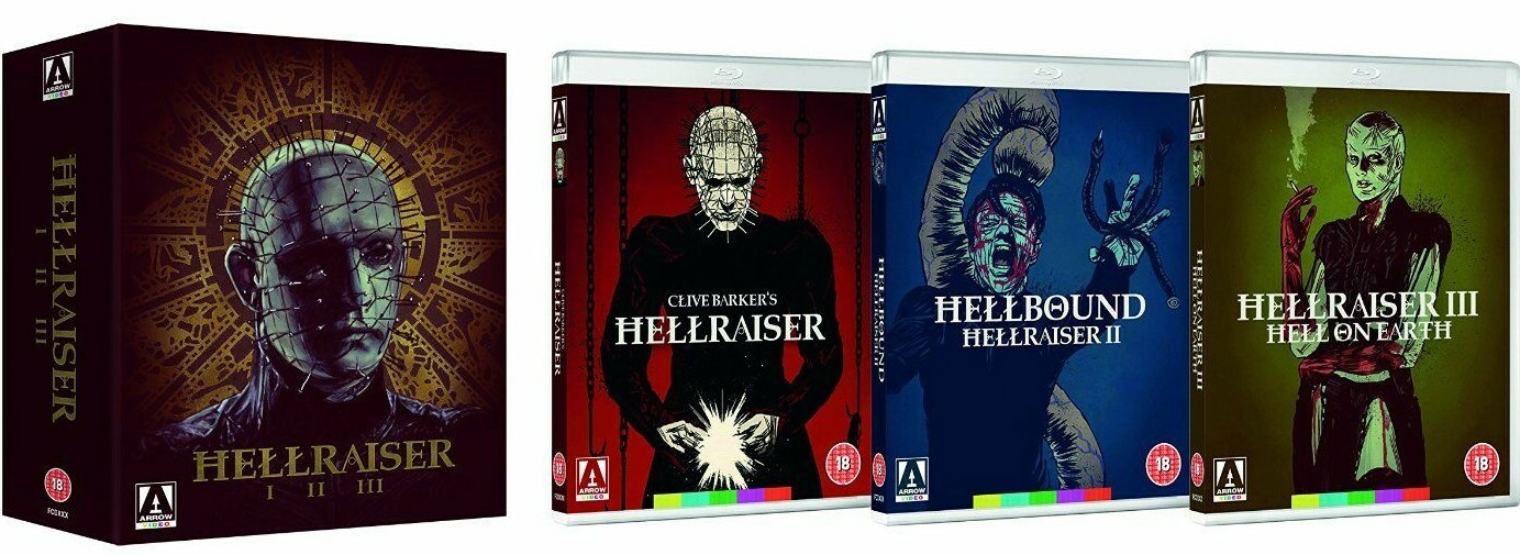 Hellraiser Trilogy - 1+2+3 (Blu-ray)~~~~Arrow Video Box Edition~~~~NEW ...